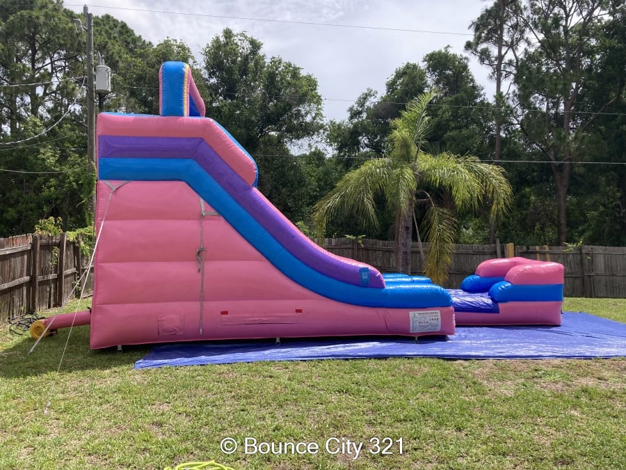 Pink Slide 18ft SPLASH PAD (WET OR DRY) 28LX11WX18H (1.0) (8 NAILS ...