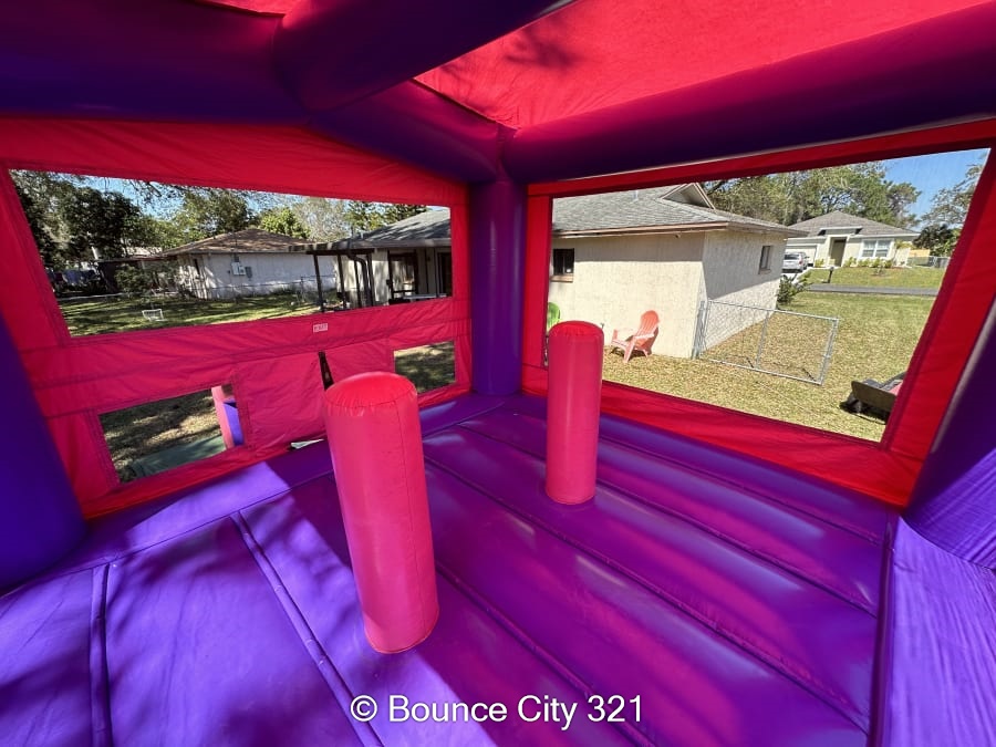 Pink Bounce House (Dry) 17LX15WX15H (1.0) (6 Nails) - Party Rentals in ...