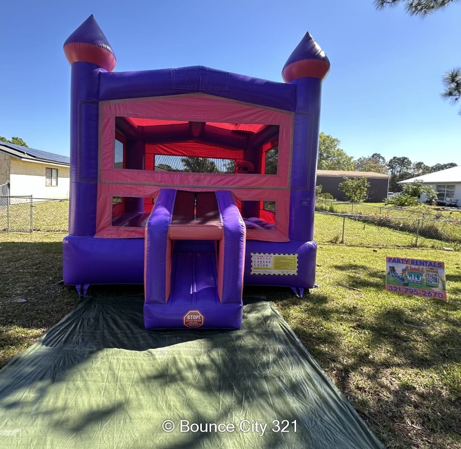 Pink Bounce House (Dry) 17LX15WX15H (1.0) (6 Nails) - Party Rentals in ...