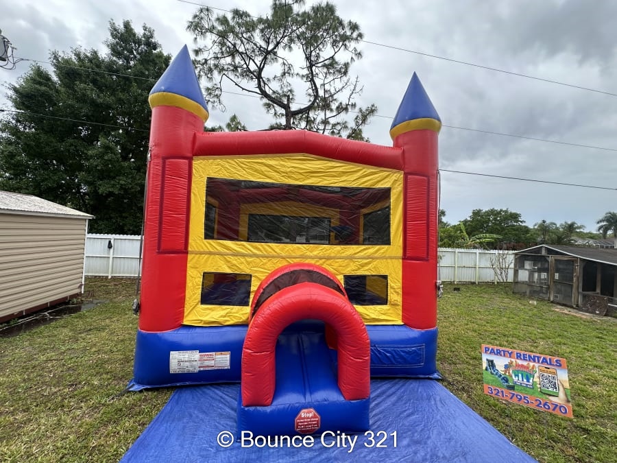Rainbow Bounce House (Dry) 17LX15WX15H (1.5) (6 NAILS) - Party Rentals ...